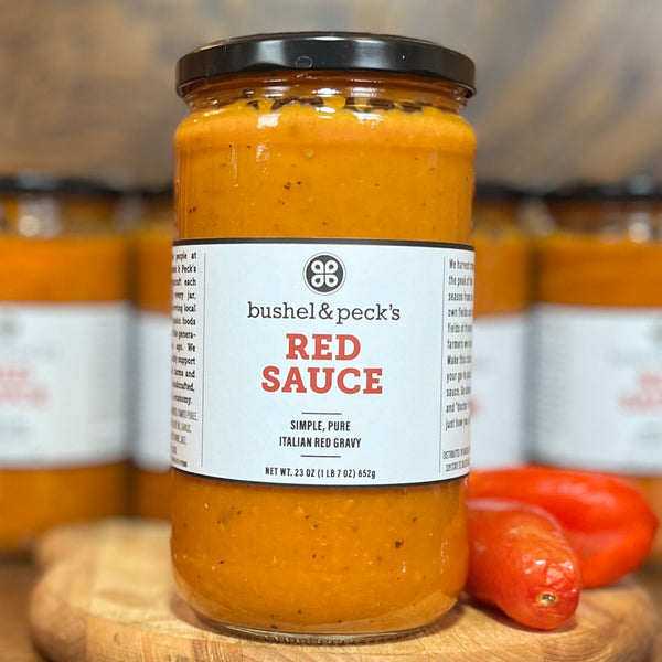 Red Pasta Sauce - bushelandpecks